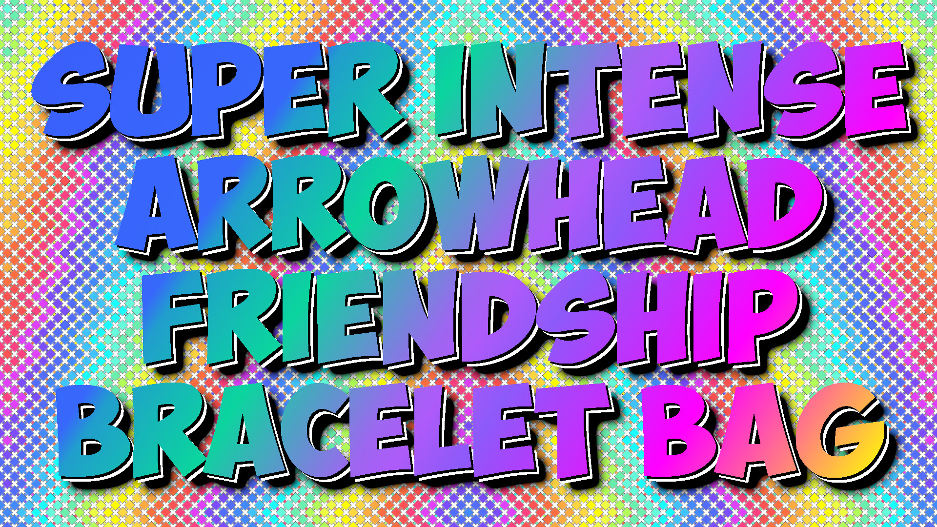Super Intense Arrowhead Friendship Bracelet Bag - AKA-AWOL